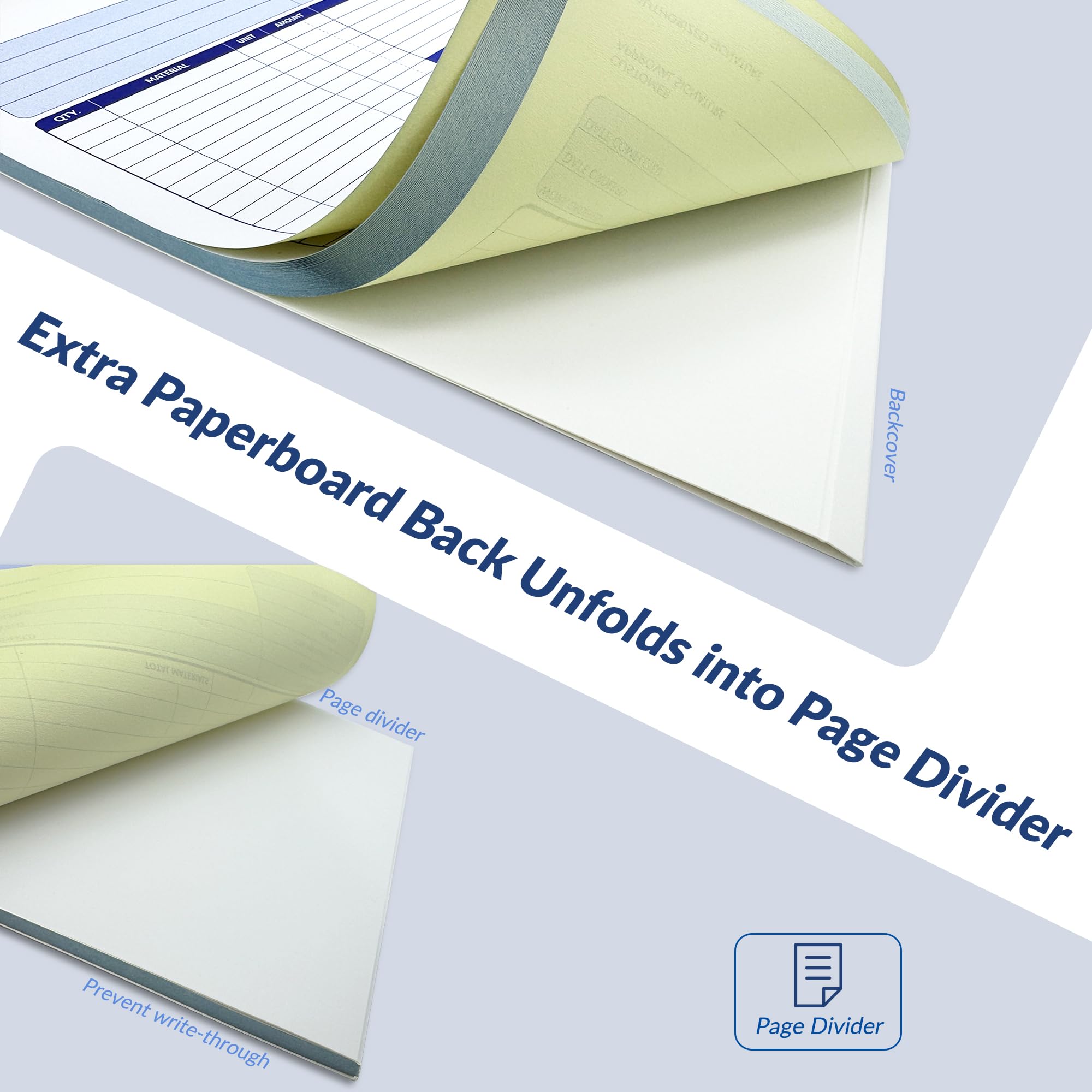 Snapklik.com : Harfesto Job Work Order Forms, Large Size Contractor ...