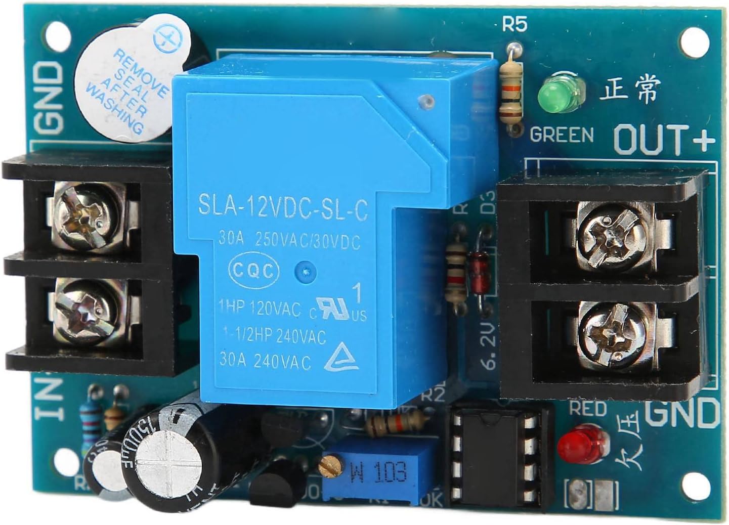 12V Battery Overdischarge Prevention Controller, Universal with Low ...