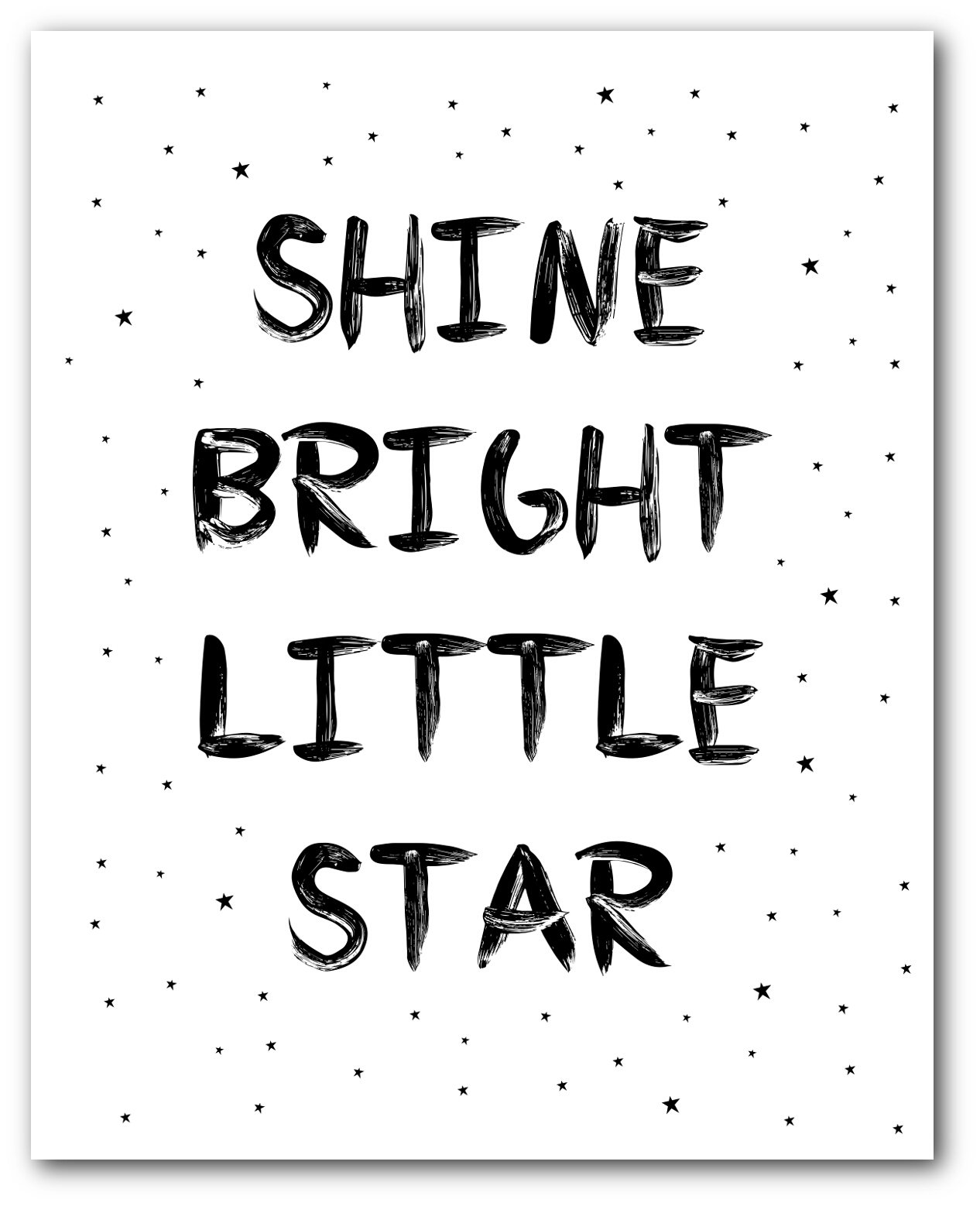 Little Star Quotes Twinkle Twinkle Little Star Framed Print