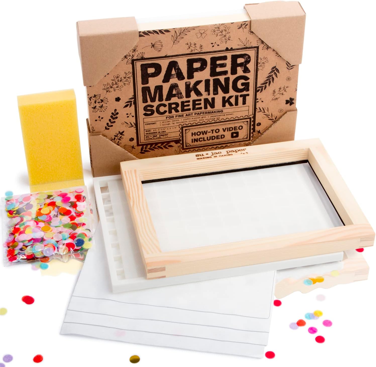 Amazon.com: Waterproof Paper Making Screen Kit to Craft Your Own ...