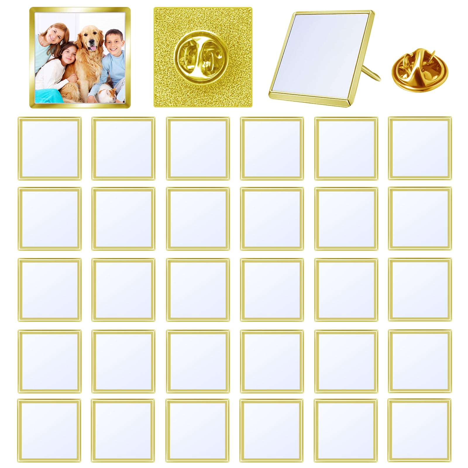 Amazon.com: DIY Button Badge,Sublimation Blank Pins,Sublimation Silver ...