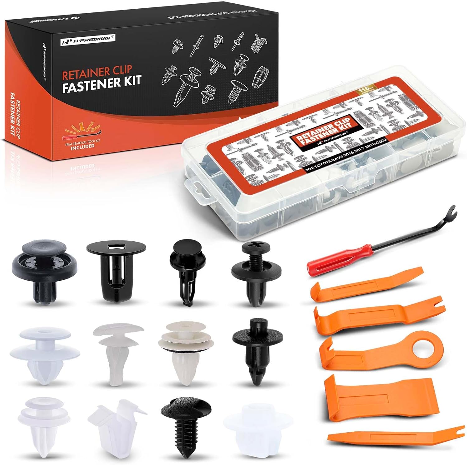 Amazon.com: A-Premium 115 PCS (12 Sizes) Car Retainer Clips Kit ...