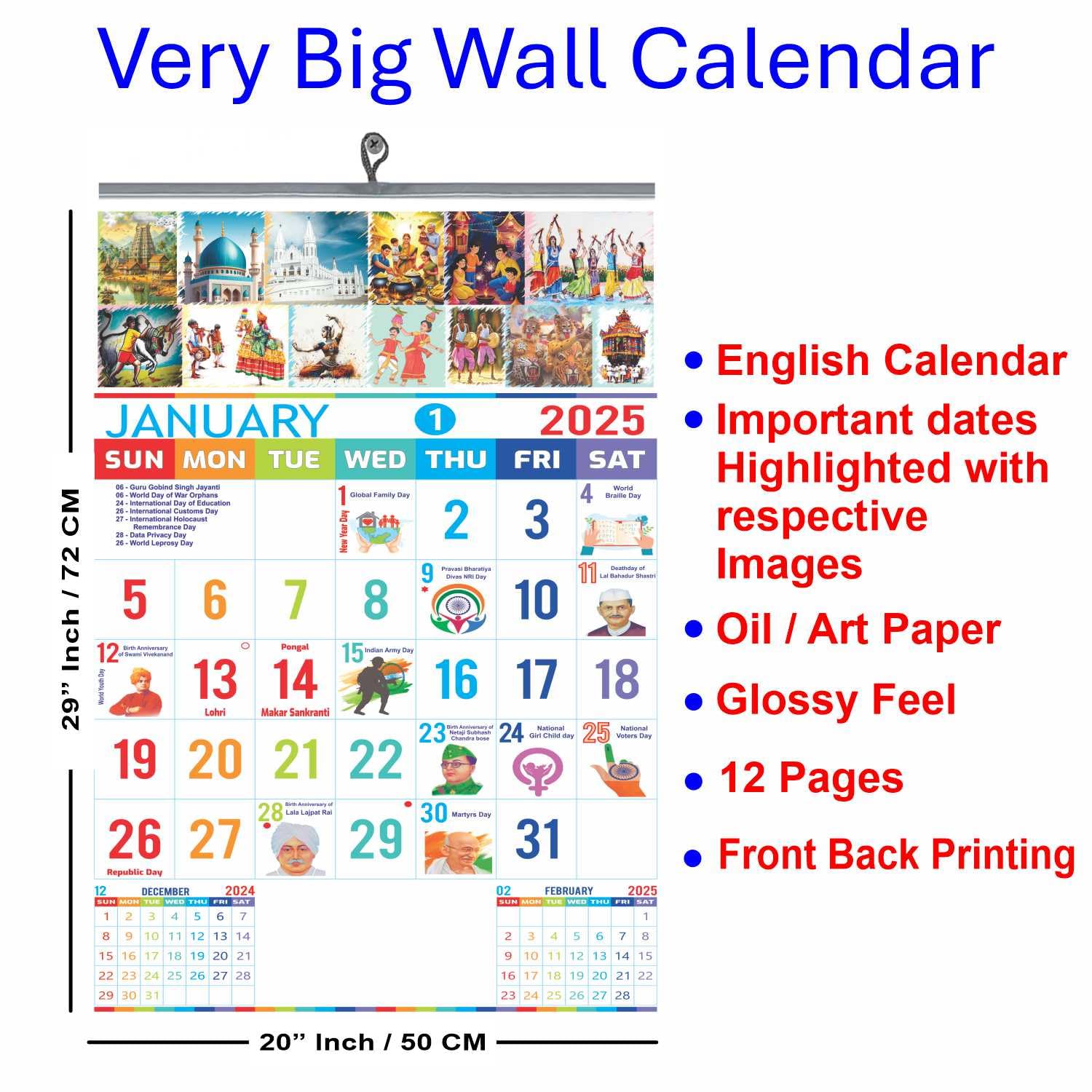 Important Dates Calendar Printable