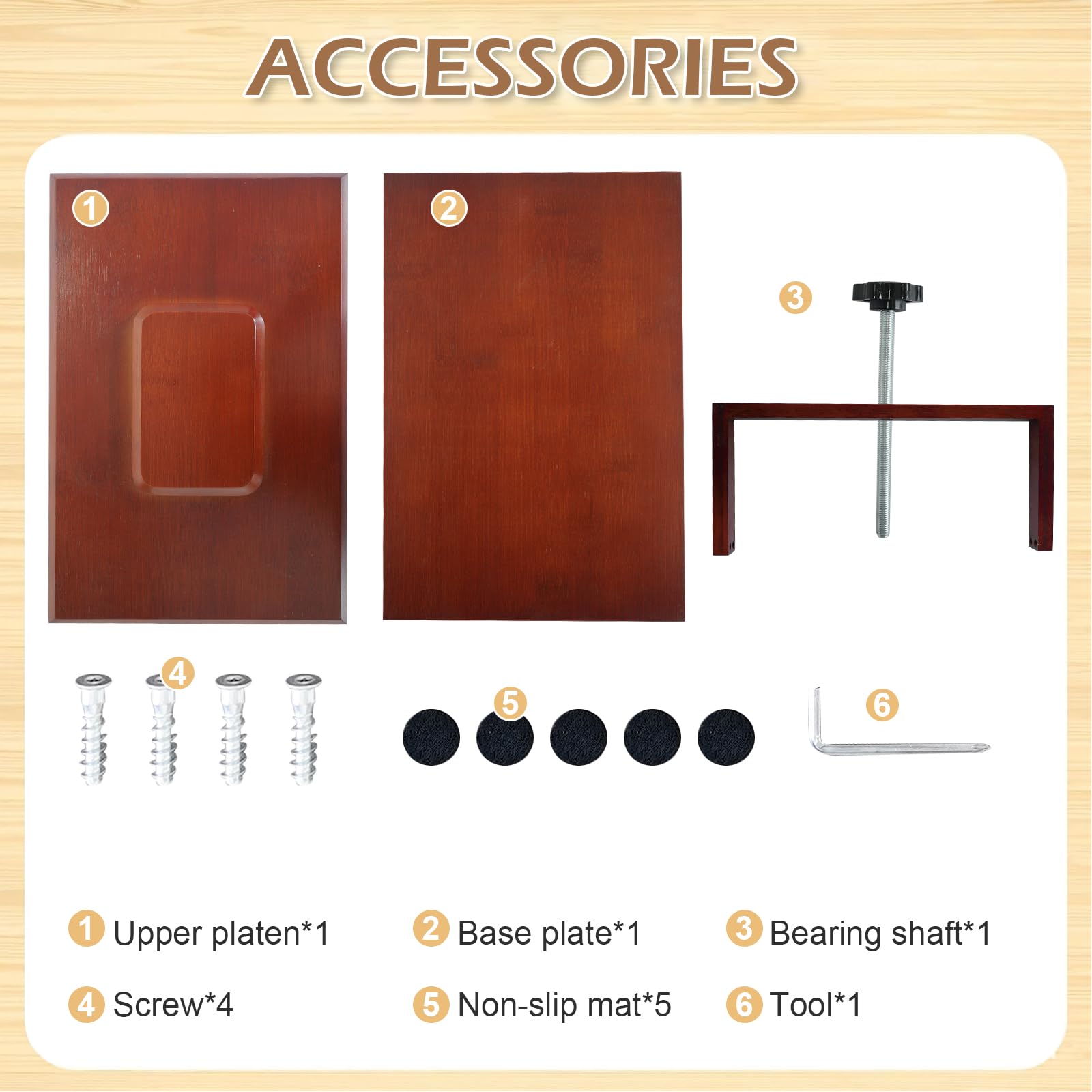 Whemyreat Wooden and Bamboo Book Press, Paper Press, Flower Press ...