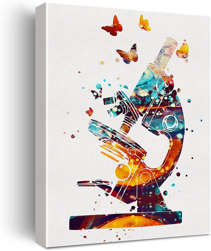 Amazon.com: ZHAXFA Science Wall Art Canvas Prints,Biochemical Science ...