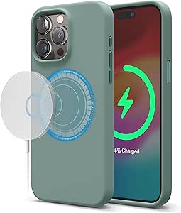 Amazon.com: elago Magnetic Silicone Case Compatible with iPhone 15 Pro Max Case 6.7 Inch ...
