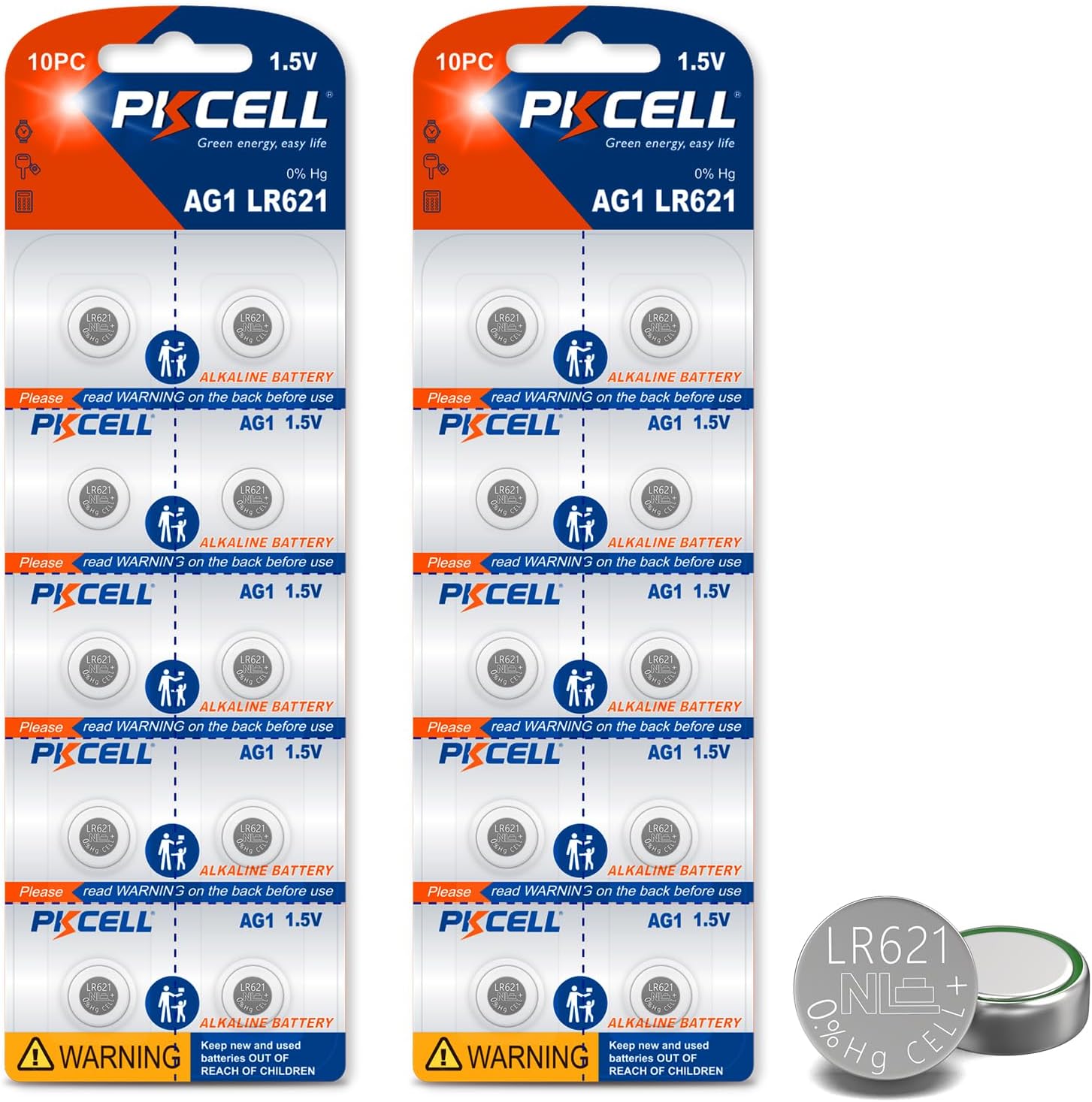 Amazon.com: Energizer 364-363 1.55v #364/363 Low-drain Battery (SR621SW ...