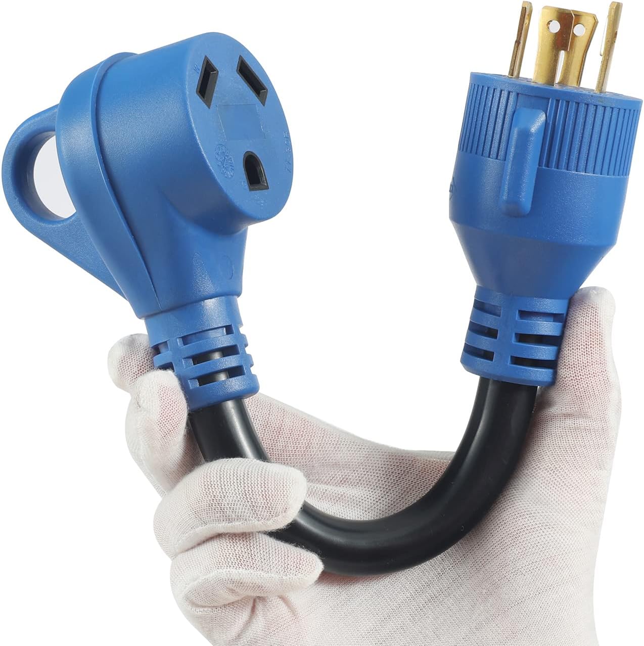 Amazon.com: NEMA 3ft L14-30P to 50A SS2-50R with Locking Ring 120V/240 ...