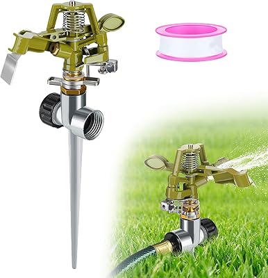 Amazon.com : Nelson Rain Train Traveling Sprinkler for Yard, Heavy Duty ...