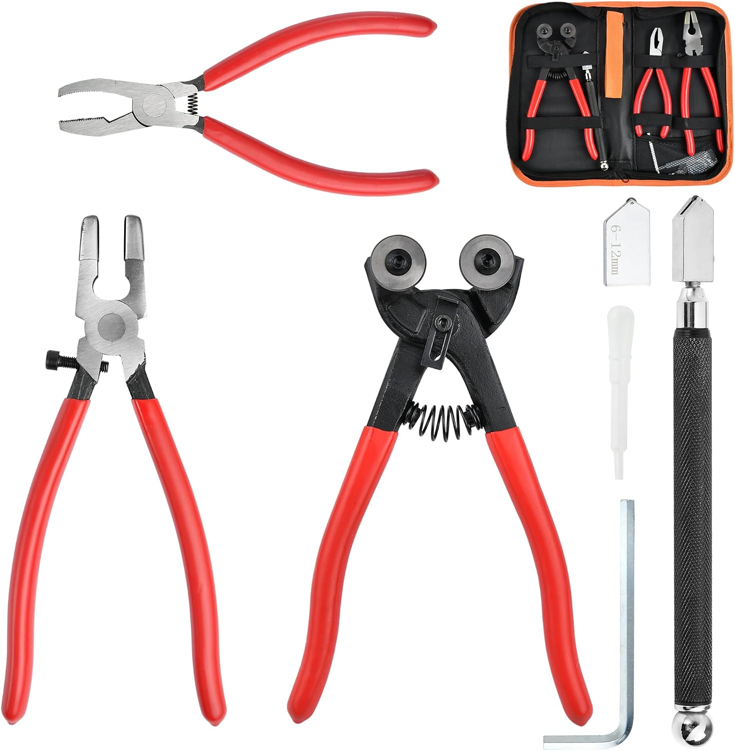 Amazon.com: Gransuncy Glass Mosaic Cutter Kits with Wheeled Glass Tile ...