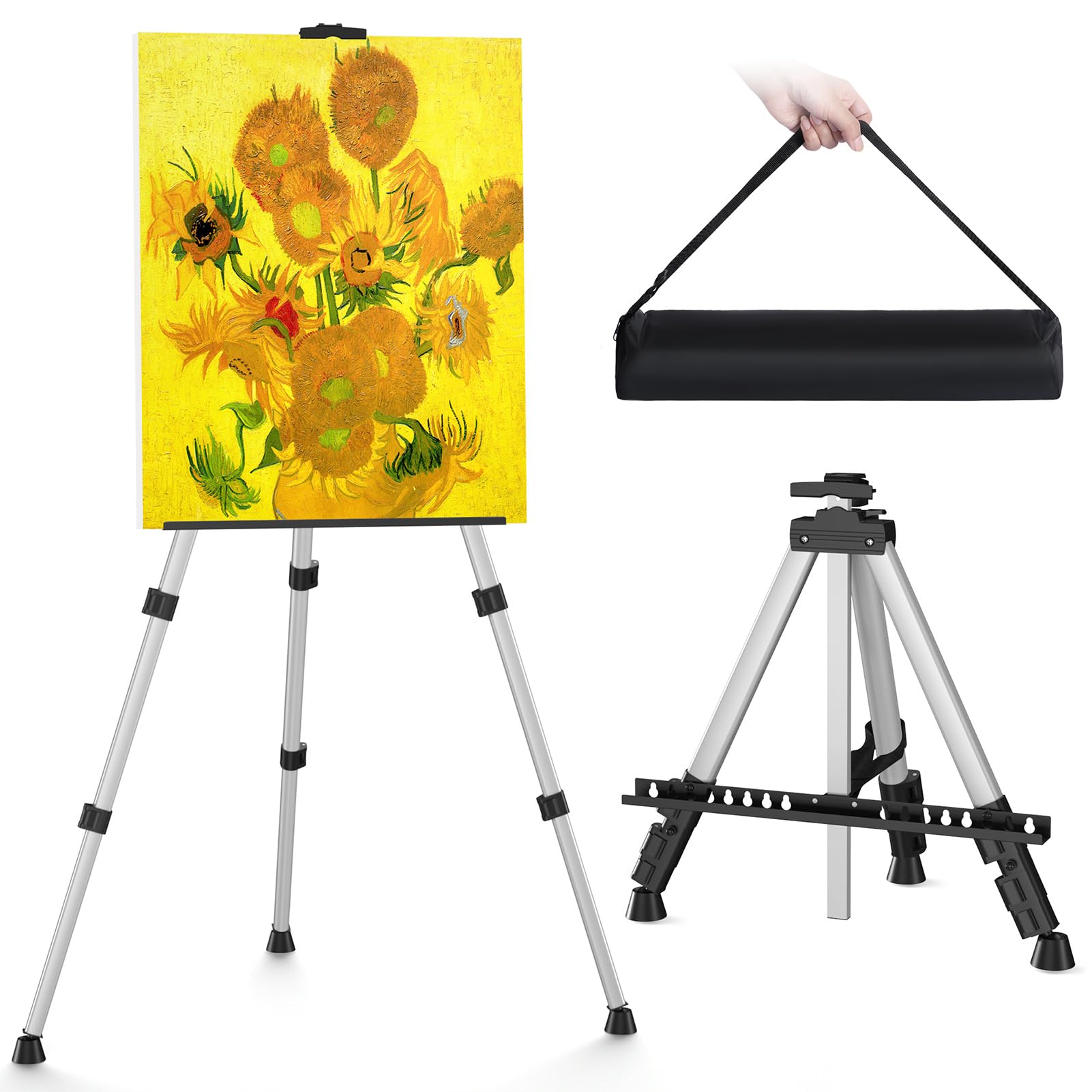 Amazon.com: Art Painting Easel Stand - Portable Adjustable Display ...