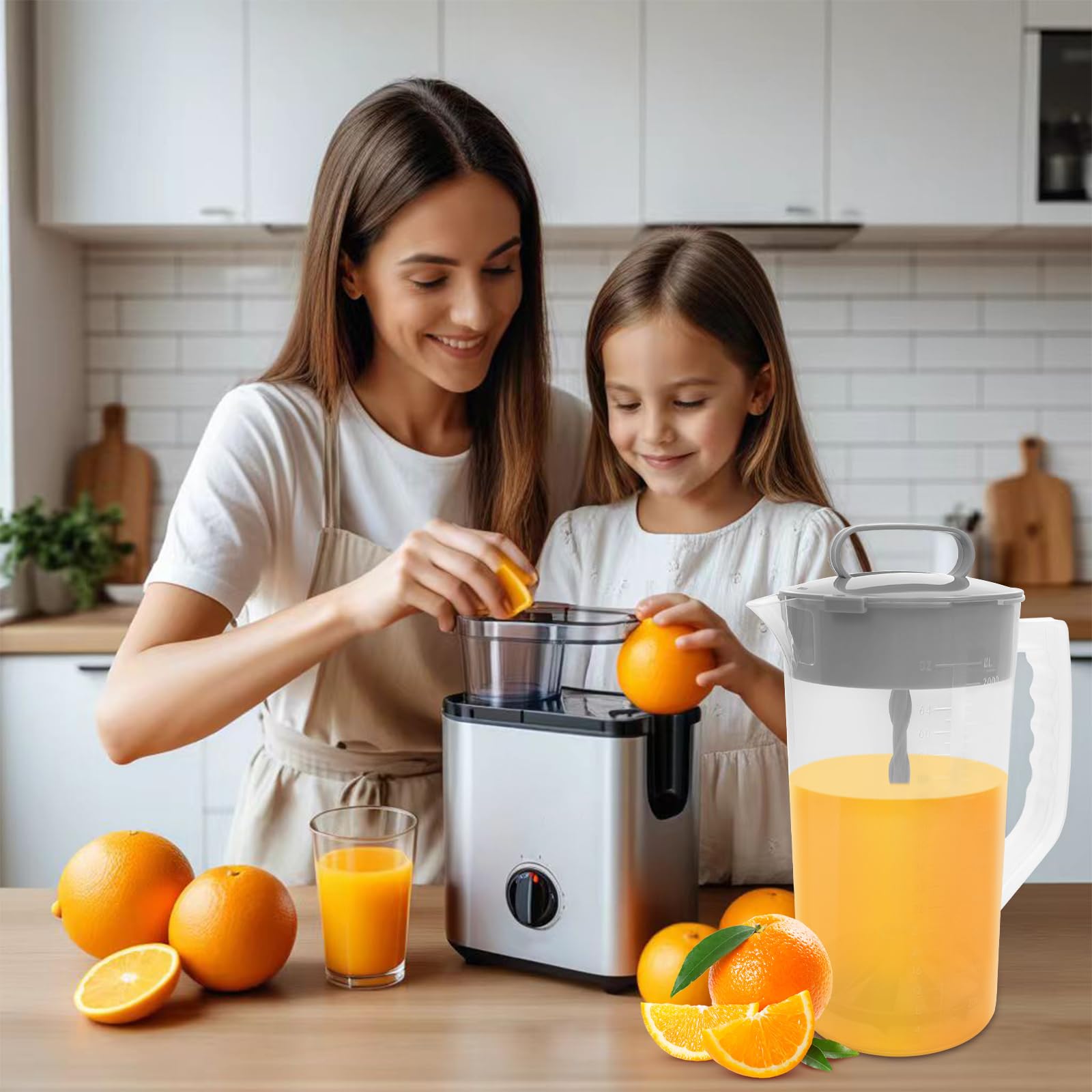 Snapklik.com : Hlimior 3 Pack Mixing Pitcher For Drinks 2 Quart/ 64oz ...