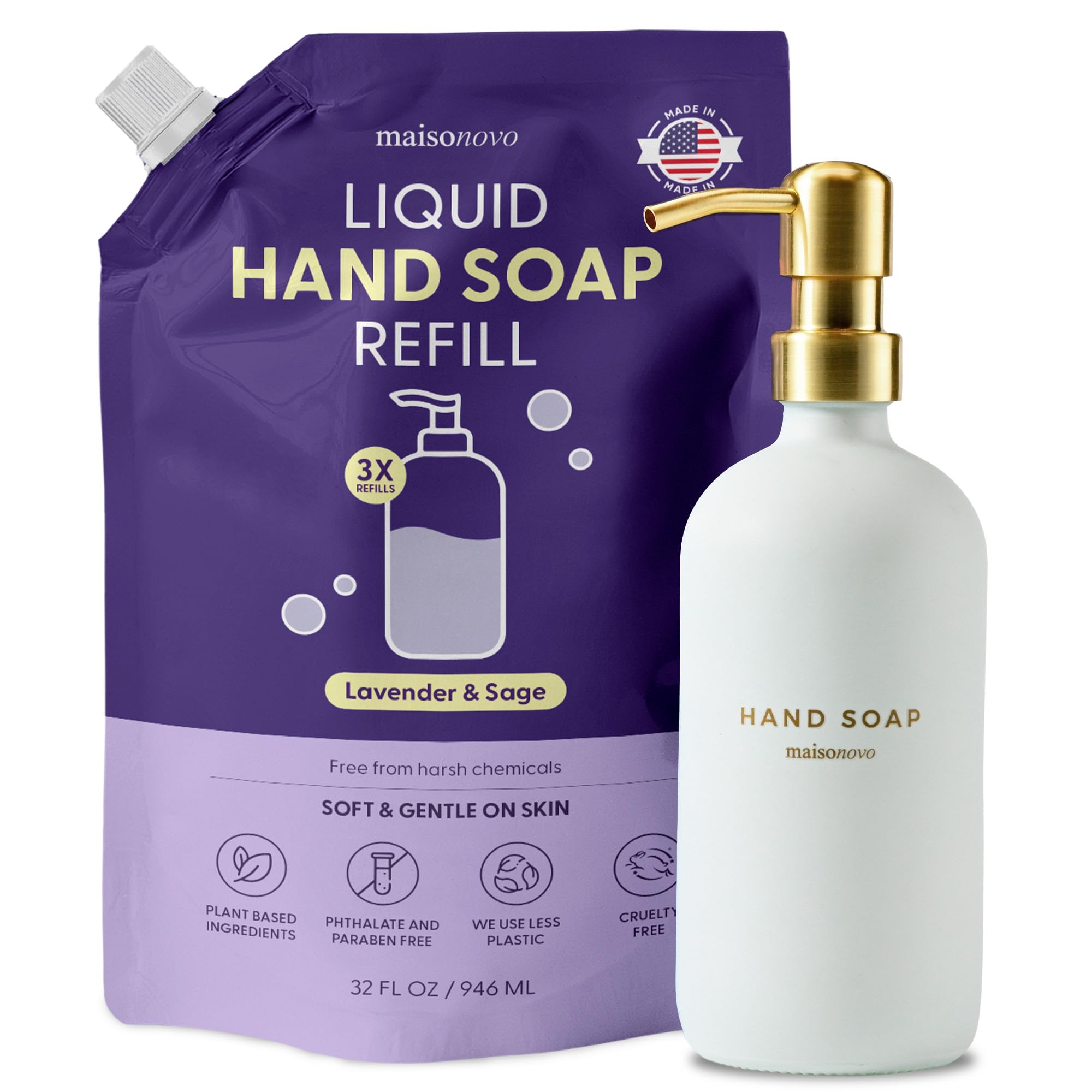Snapklik.com : Hand Soap Refills - Made In USA - Gentle Non Toxic ...