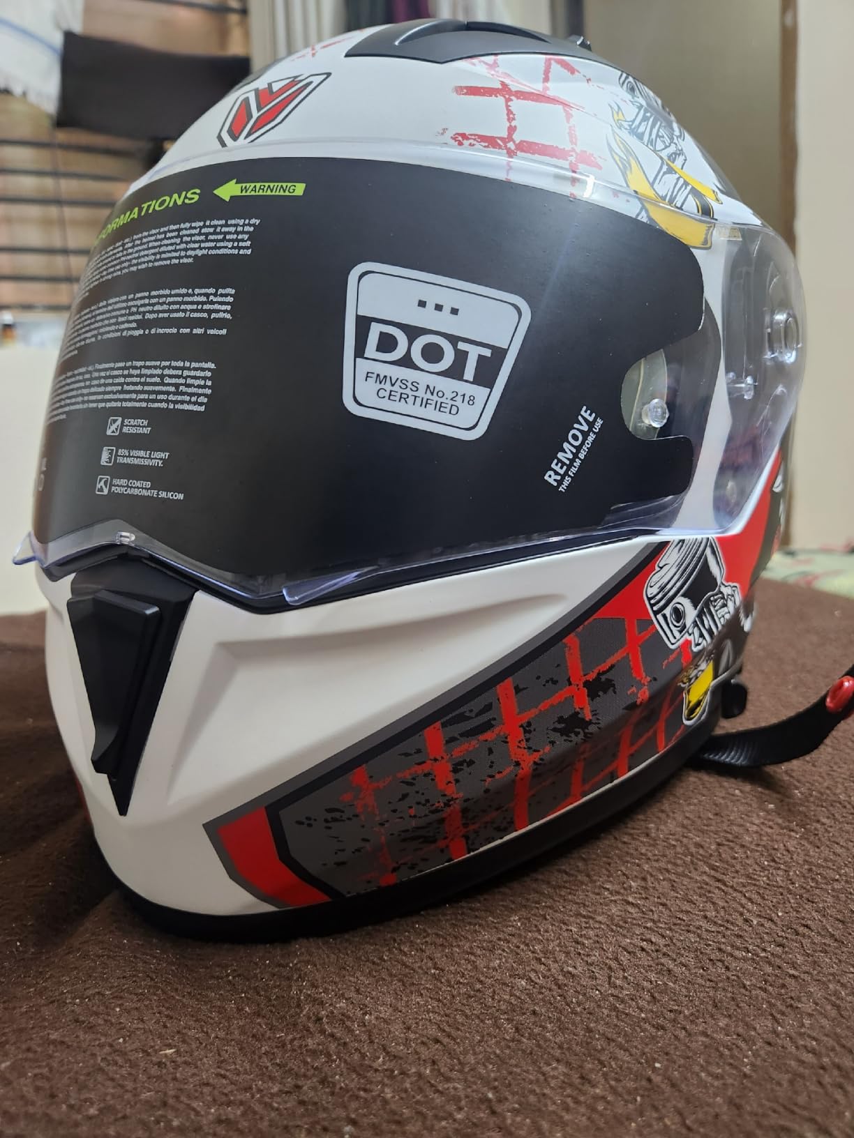 Ignyte IGN-7 Wolf Run ISI / DOT Certified Double Visor Full Face ...