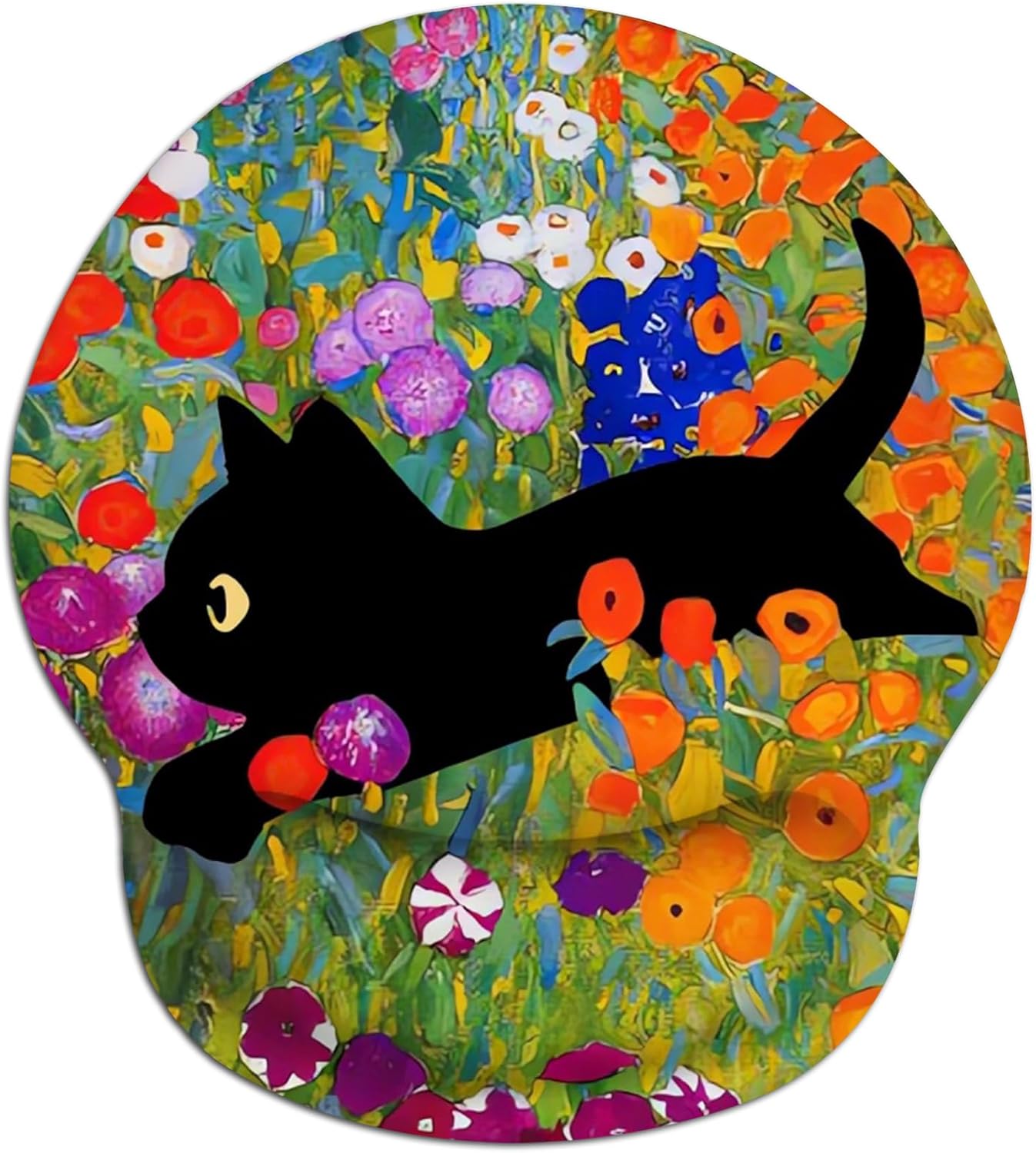 Amazon.com: Cute Cat Mouse Pad with Wrist Support Funny Ergonomic ...