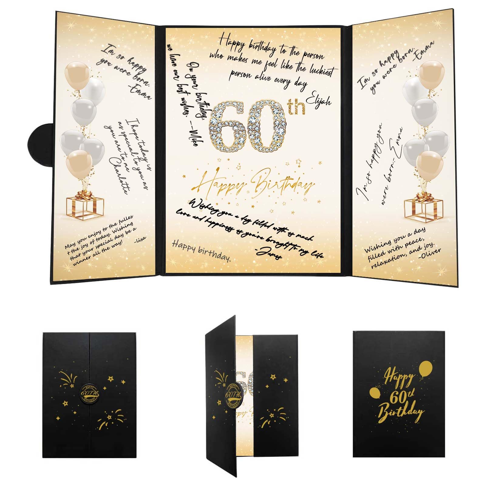 Snapklik.com : 60th Birthday Decorations For Men Women, Creative 60th ...