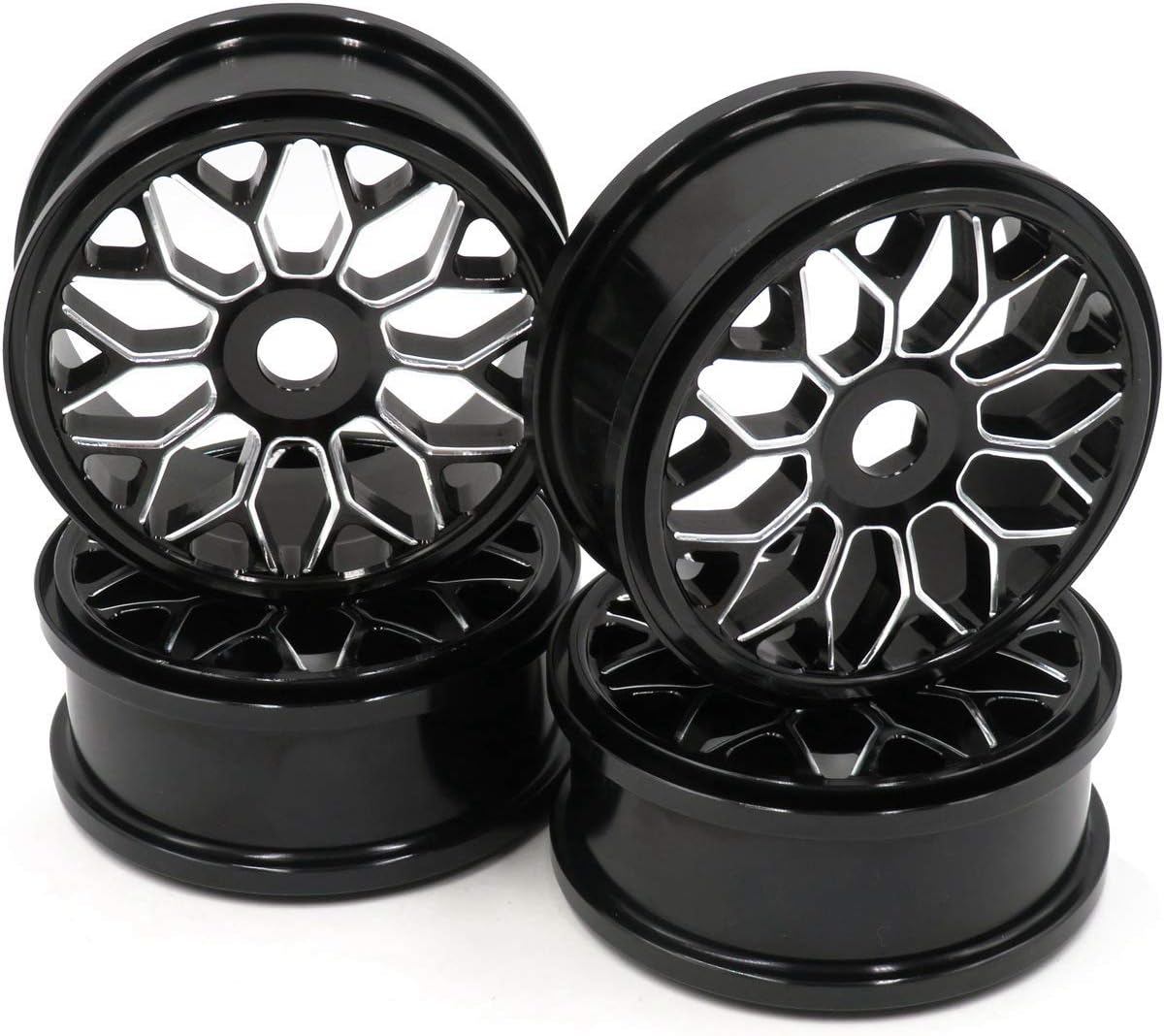 Amazon.com: hobbysoul Aluminum 1/8 On Road Wheels Hex 17mm Rims 110g ...
