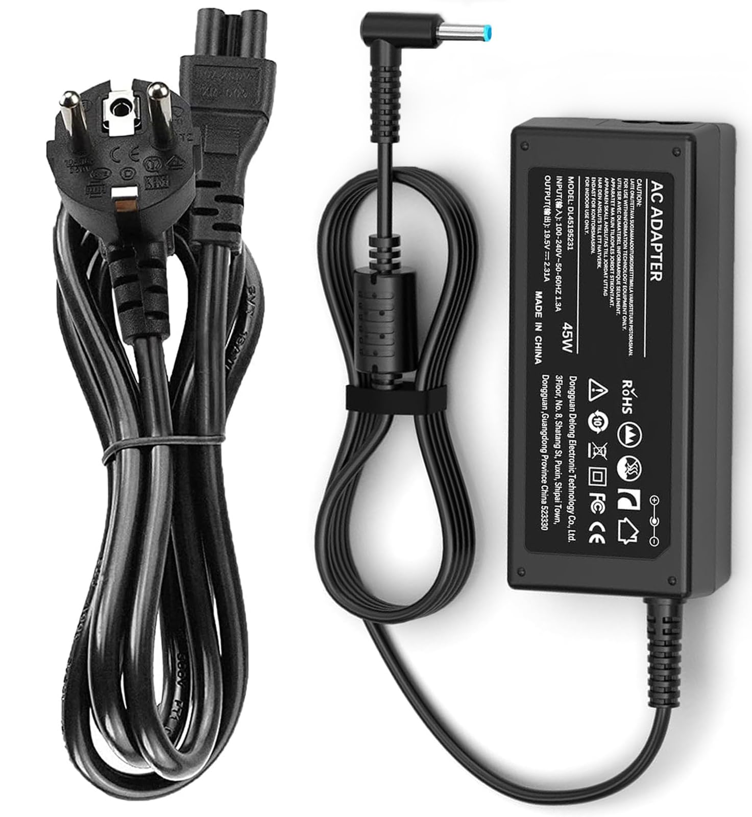 Chargeur HP Ordinateur Portable, Ladekpow 45W 19.5V 2.31A HP ...