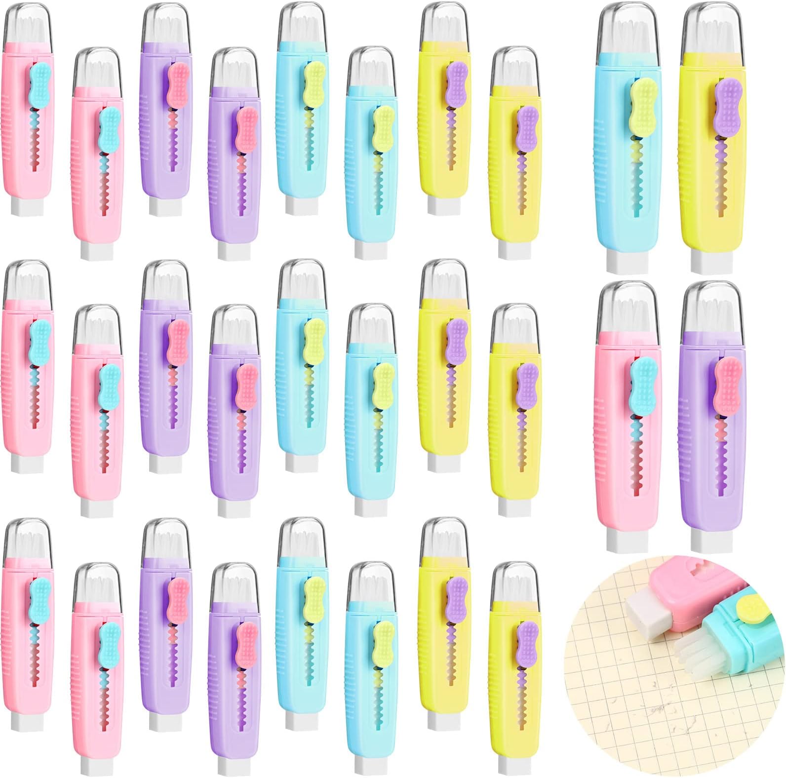 Amazon.com : Pencil Eraser Retractable Mechanical Pen Eraser 5.31 x 0. ...