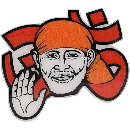 DELHI TRADERSS® SAI Baba Waterproof Car Bike Decal Sticker(5 x 4 inch ...