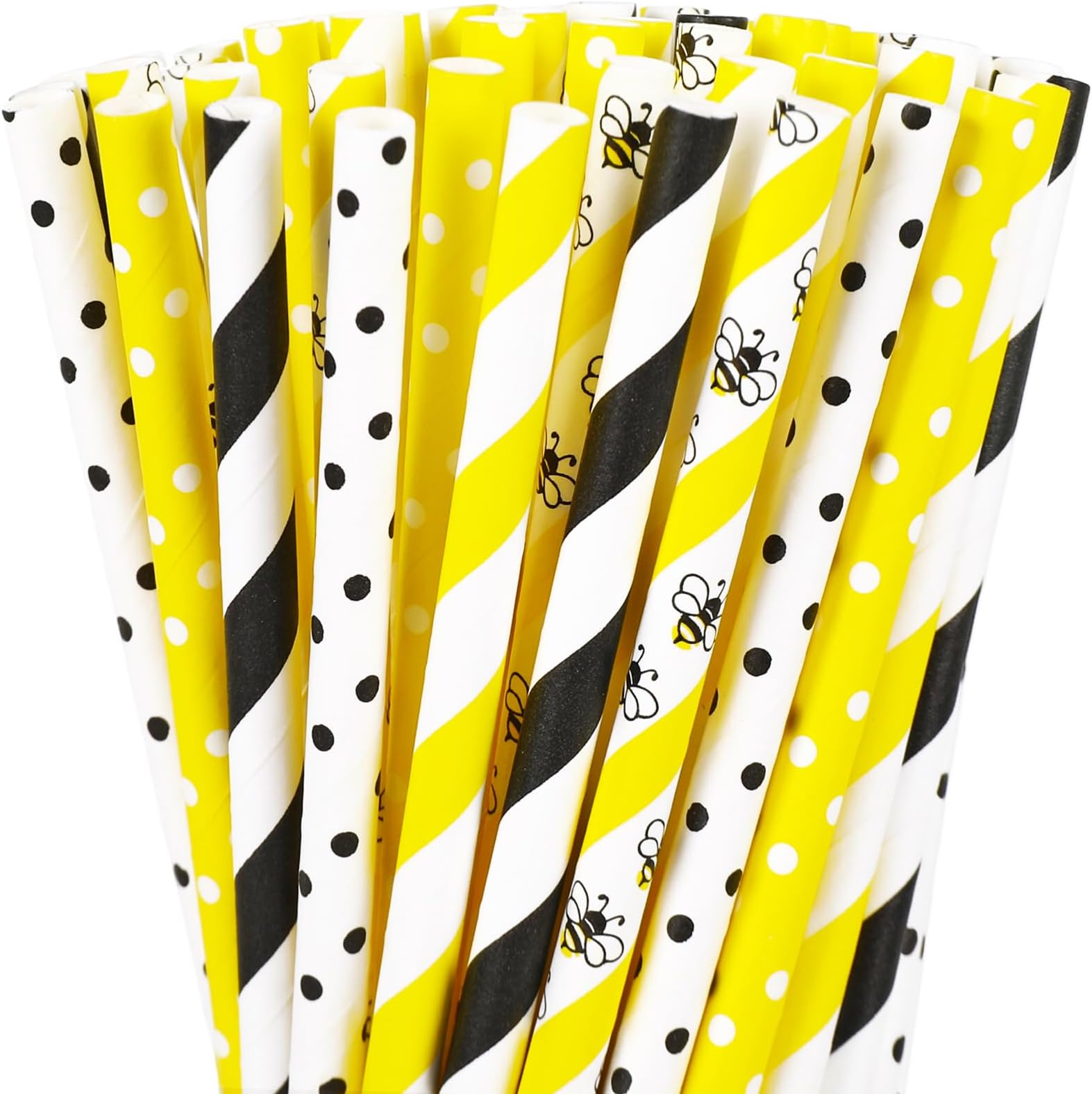 Amazon.com: Outside the Box Papers Bee Theme Striped and Polka Dot ...