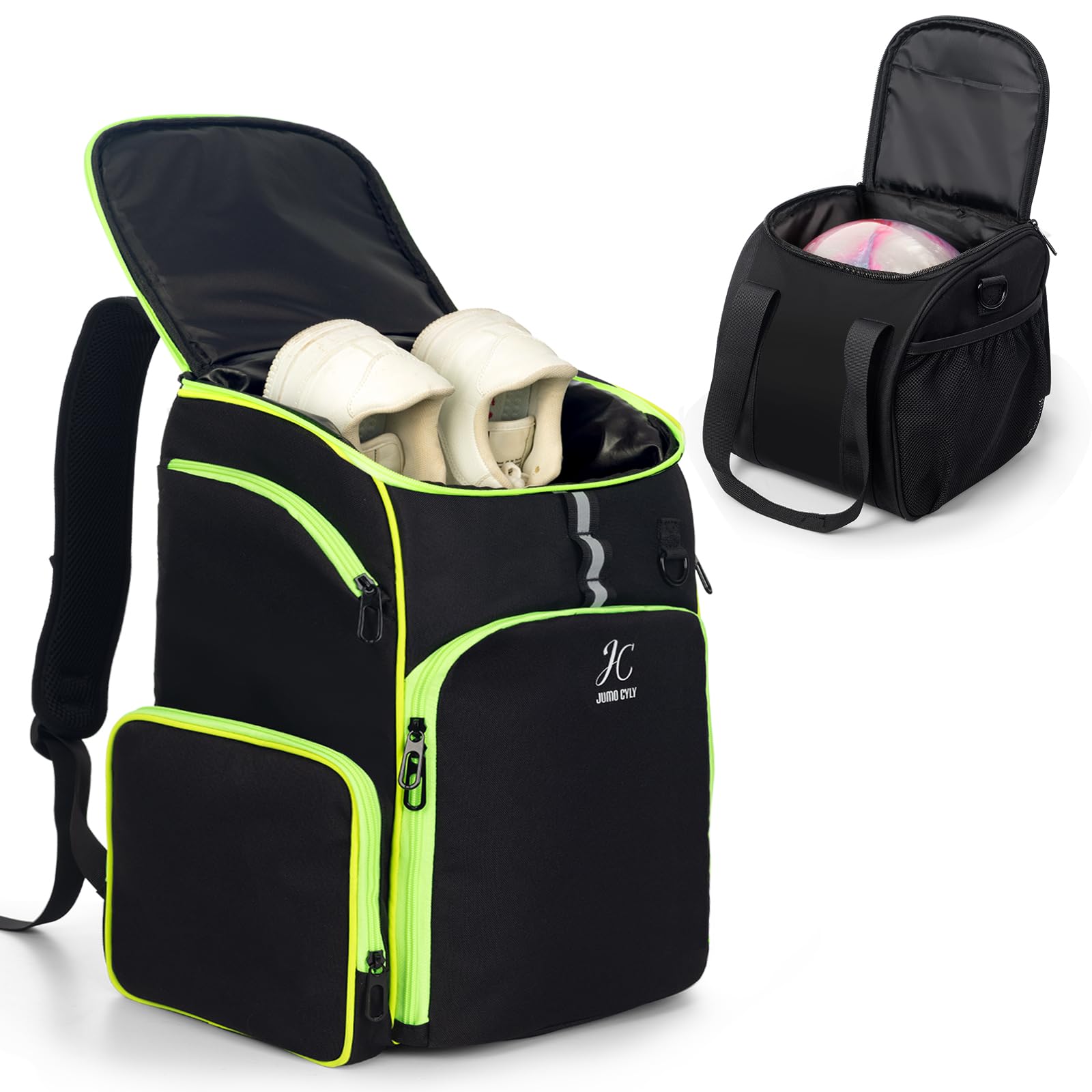 Amazon.com : JUMO CYLY Bowling Backpack, Bowling Ball Bag with Inner ...