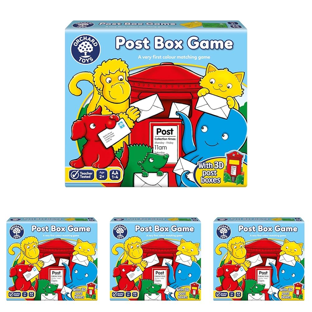 Orchard Toys Post Box Game, A Fun Posting and Matching Game for ...