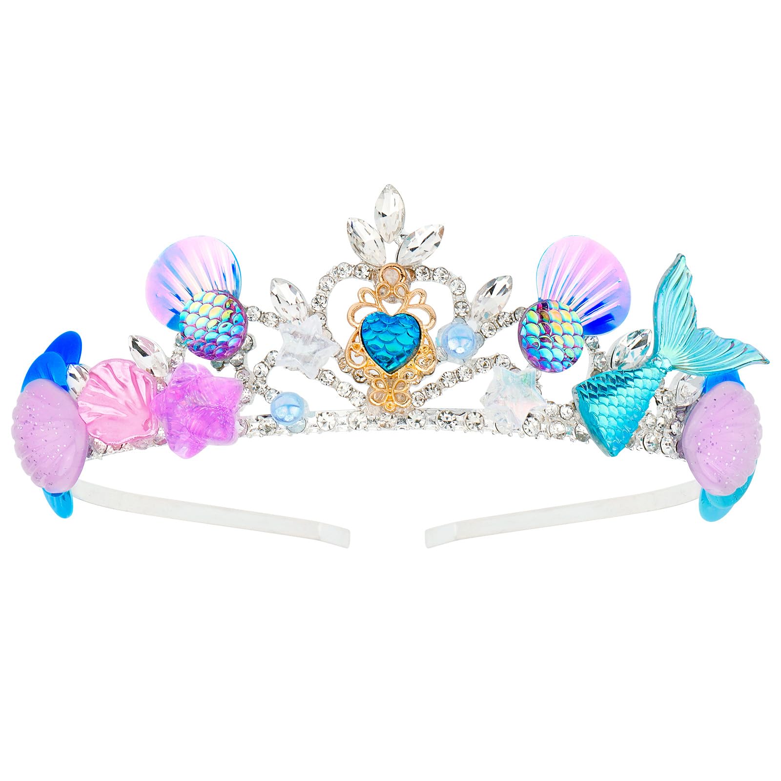 Amazon.com : Araluky Mermaid Crown for Girls Mermaid Headband for ...