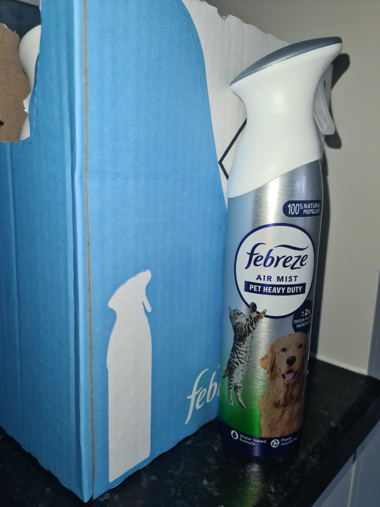 Febreze Air Freshener Spray, 185ML X 8 (1480ML), Pet Odour Eliminator ...
