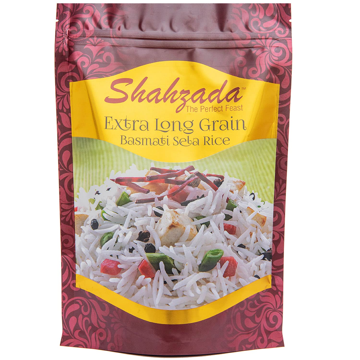 Shahzada Basmati Sela Rice (02 Lbs.) Extra Long Grain, Slender, Sturdy ...