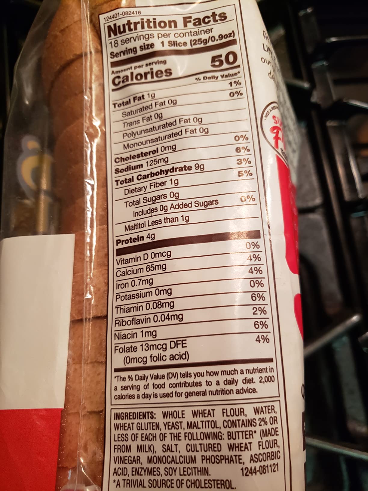 Amazon.com: Nature's Own Life 100% Whole Grain Bread, Sugar Free ...