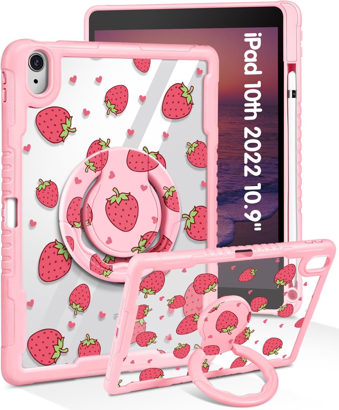 Amazon.com: Uppuppy for iPad 10th Generation Case 10.9 Inch Folio Cover ...