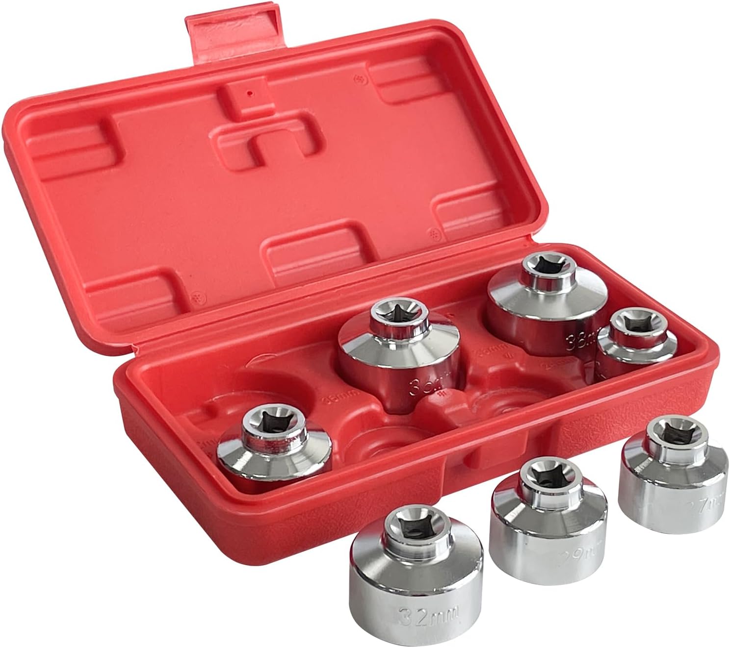 Amazon.com: Socpuro 7 Pcs Oil Filter Wrench Socket Set, 3/8 inch Drive ...