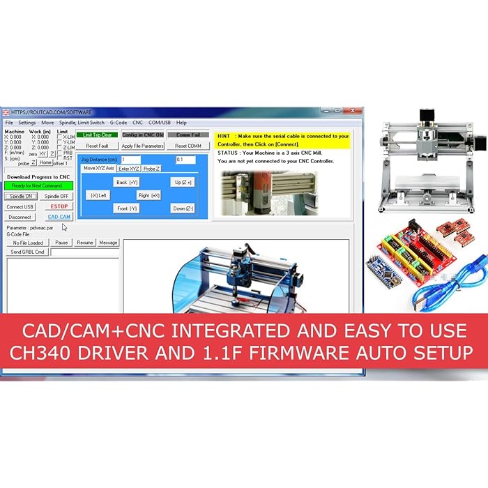 Buy CAD CAM CNC Laser Software for GRBL, CNC 3018, Arduino CNC Shield ...