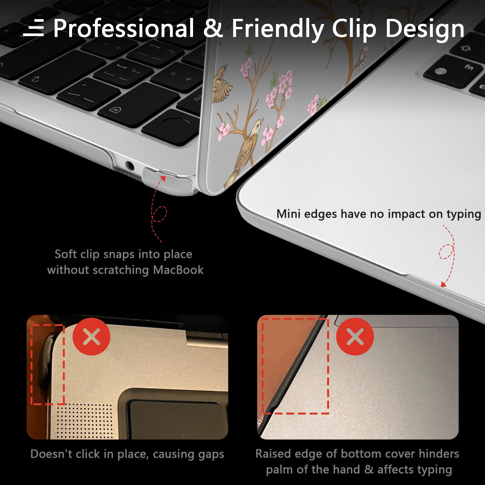 Snapklik.com : For M3 MacBook Air 15 Inch Case 2024 2023, Matte Cover ...