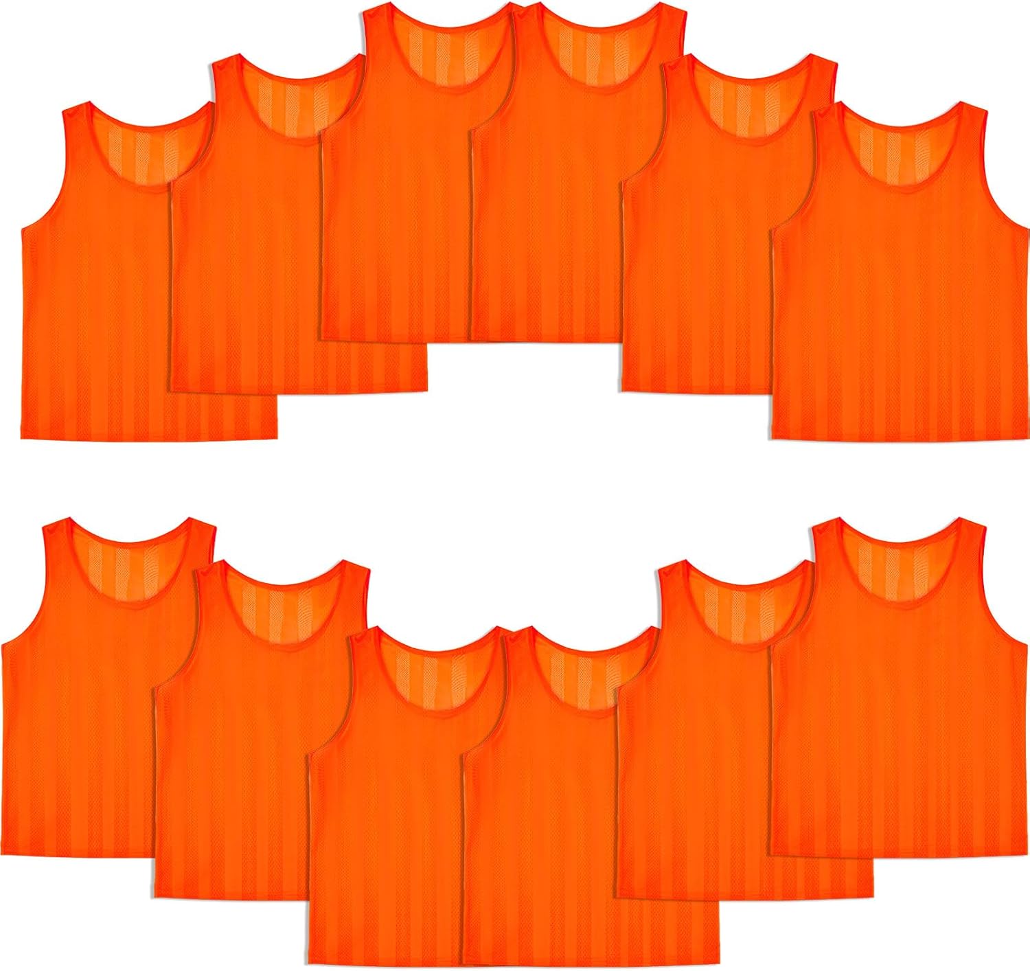 12 Pcs Scrimmage Training Vests, Team Practice Jersey Nylon Mesh ...