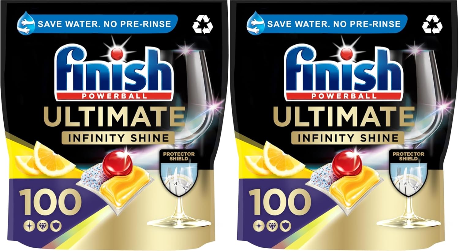 Finish Ultimate Infinity Shine Dishwasher Tablets bulk | Scent : Lemon ...