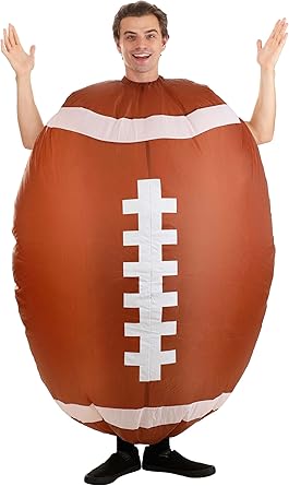 Amazon.com: Fun Costumes Adult Inflatable Football Costume - Standard ...