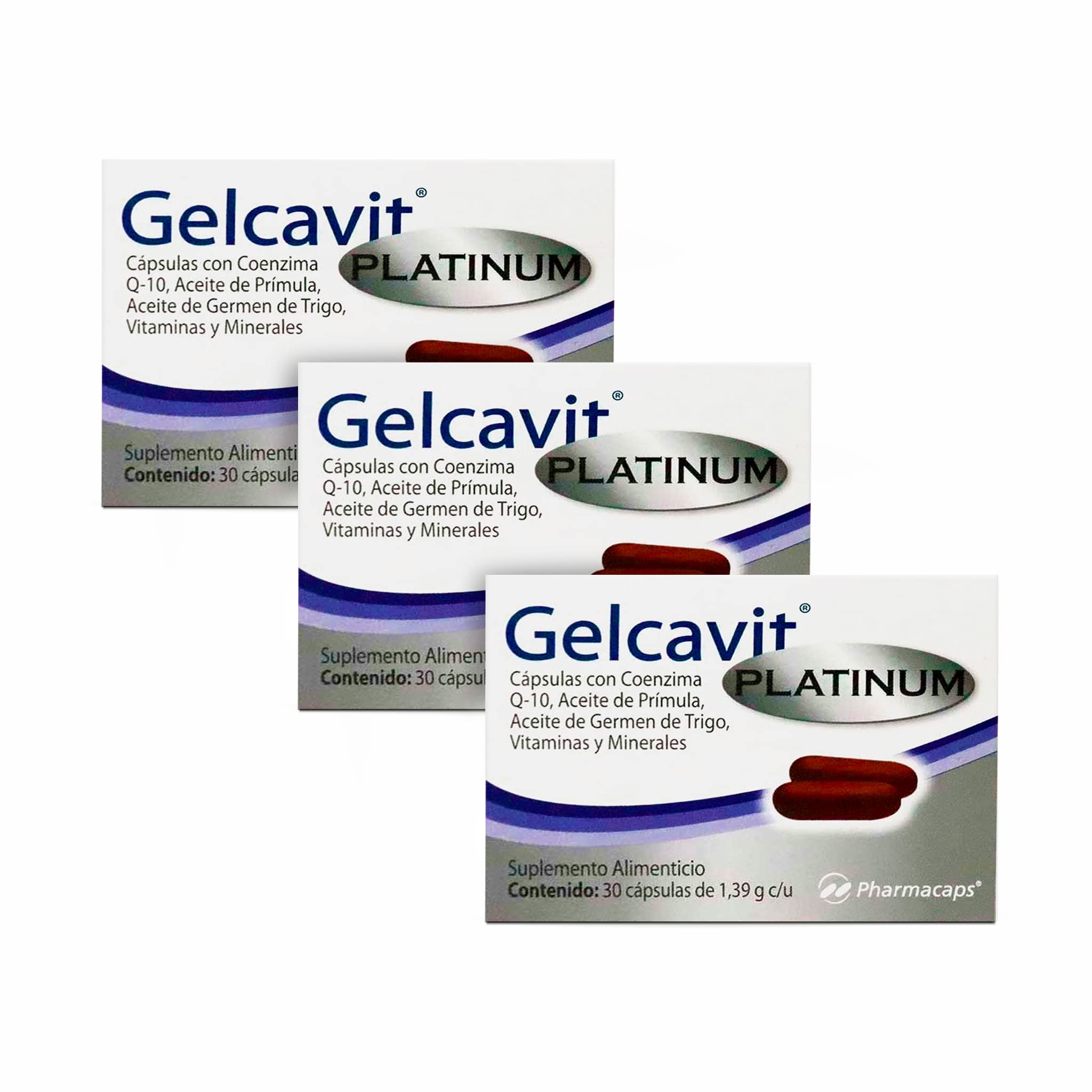 GELCAPS Gelcavit Platinum Con 30 Cápsulas - 3 Pack : Amazon.com.mx ...