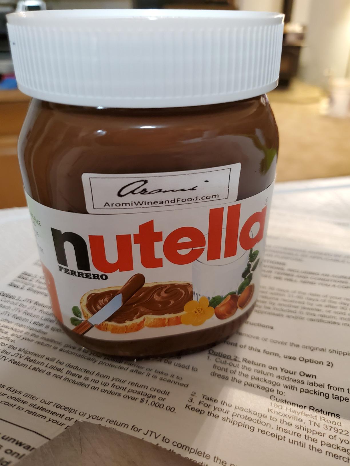 Amazon.com : Nutella Chocolate Hazelnut Spread, 450 grams, Glass Jar ...