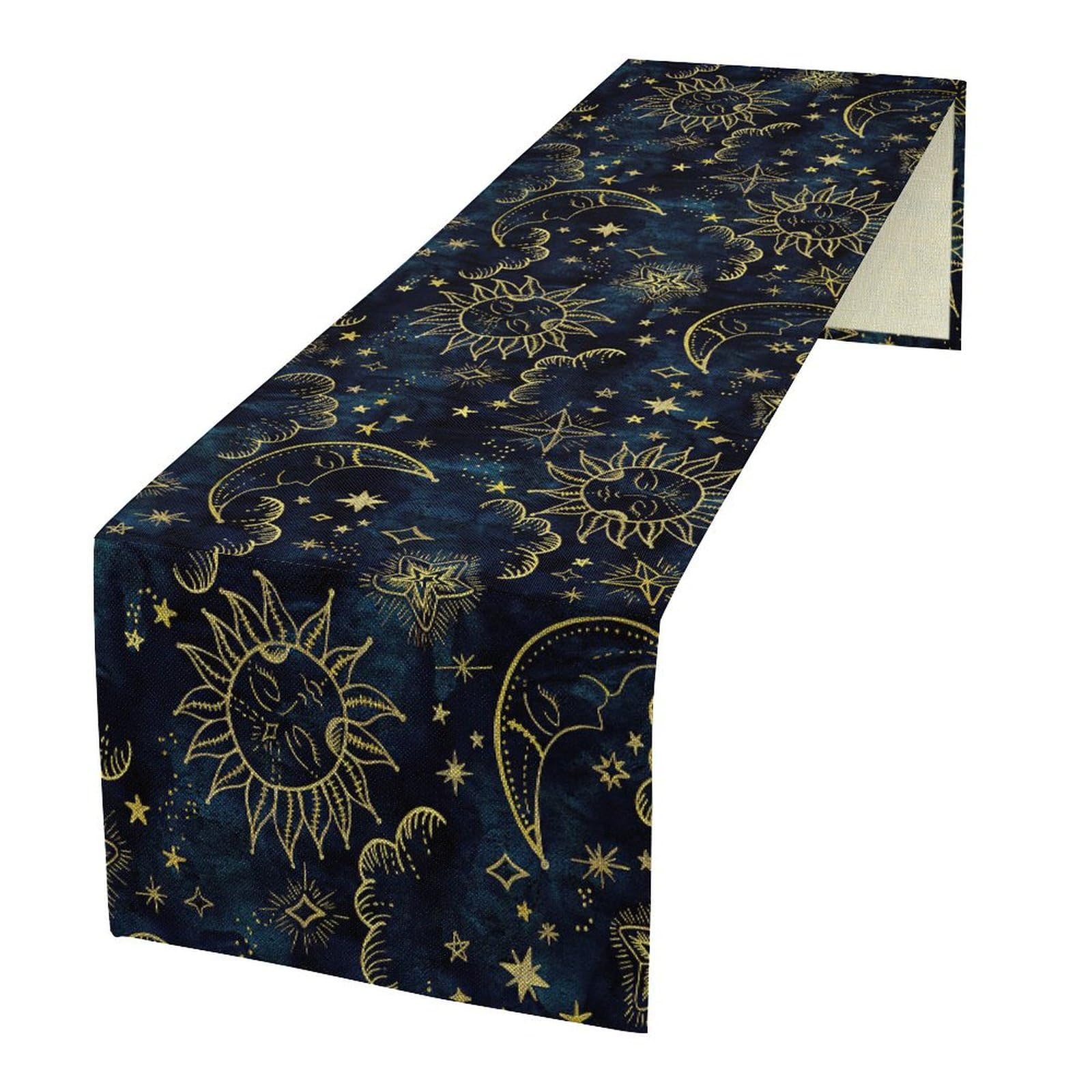 Amazon.com: GoDazzling Boho Sun Moon Table Runner, Bohemia Theme Sun ...