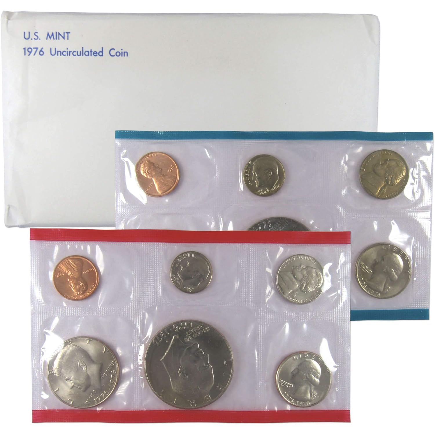1976 Uncirculated Coin Set U.S Mint Original Government Packaging OGP ...
