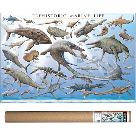 Amazon.com: EuroGraphics Dinosaurs-Cretaceous Period Poster, 36 x 24 ...