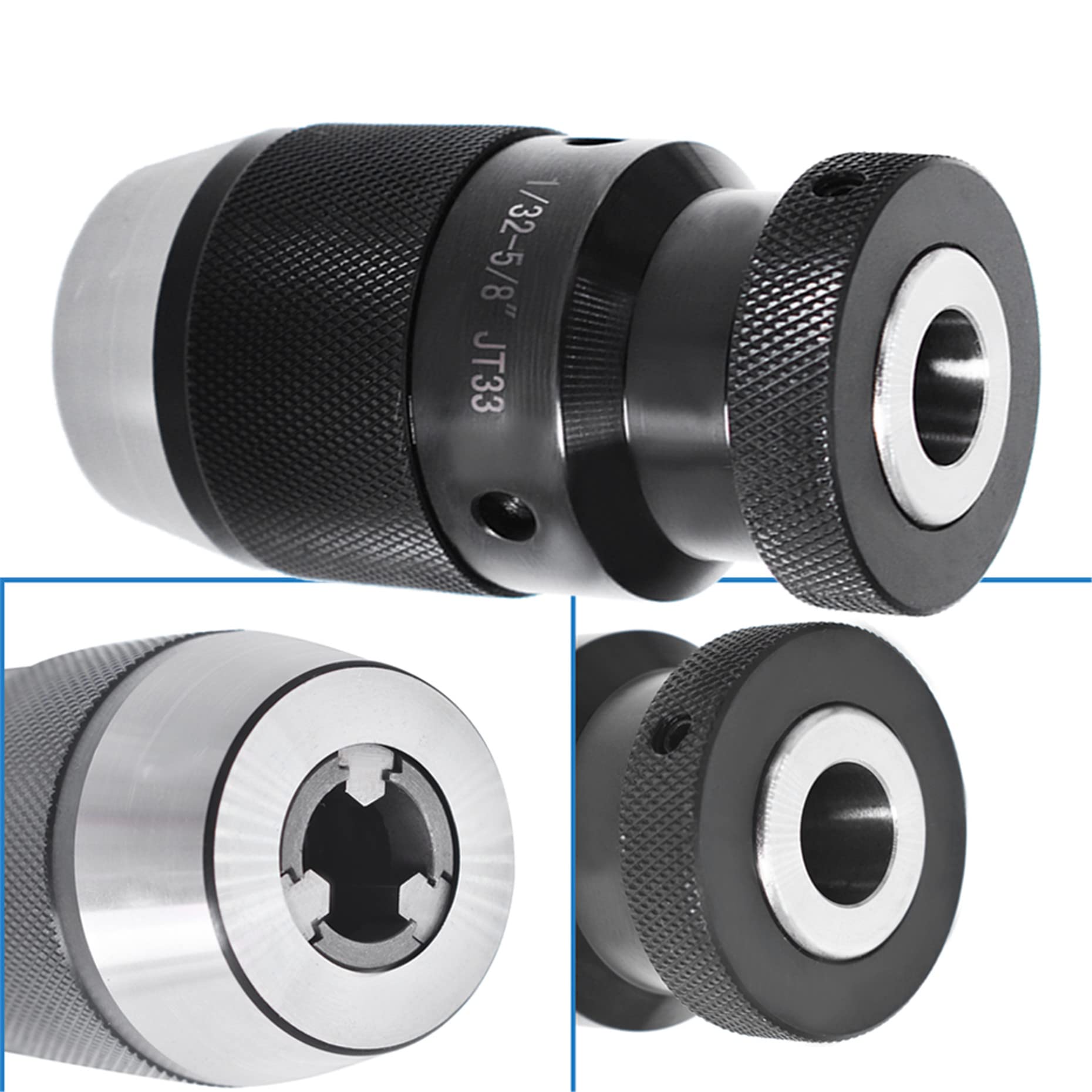 Snapklik.com : Kimllier JT3 Self-tightening Keyless Drill Chuck 3/16-3/ ...