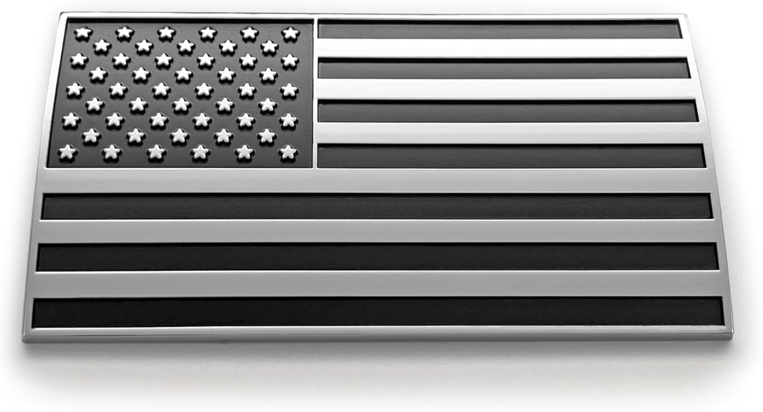 Amazon.com: 3D American Flag Car Emblem Decal – ABS Plastic USA ...