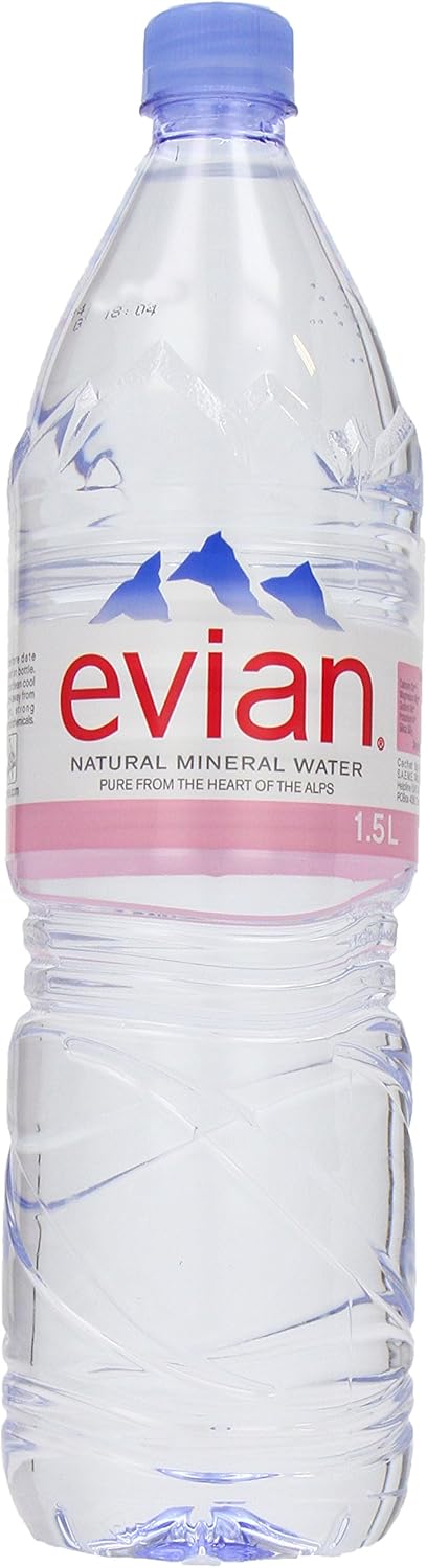 Evian Natural Spring Water 1.5 Litre (Pack of 12) : Amazon.co.uk: Grocery