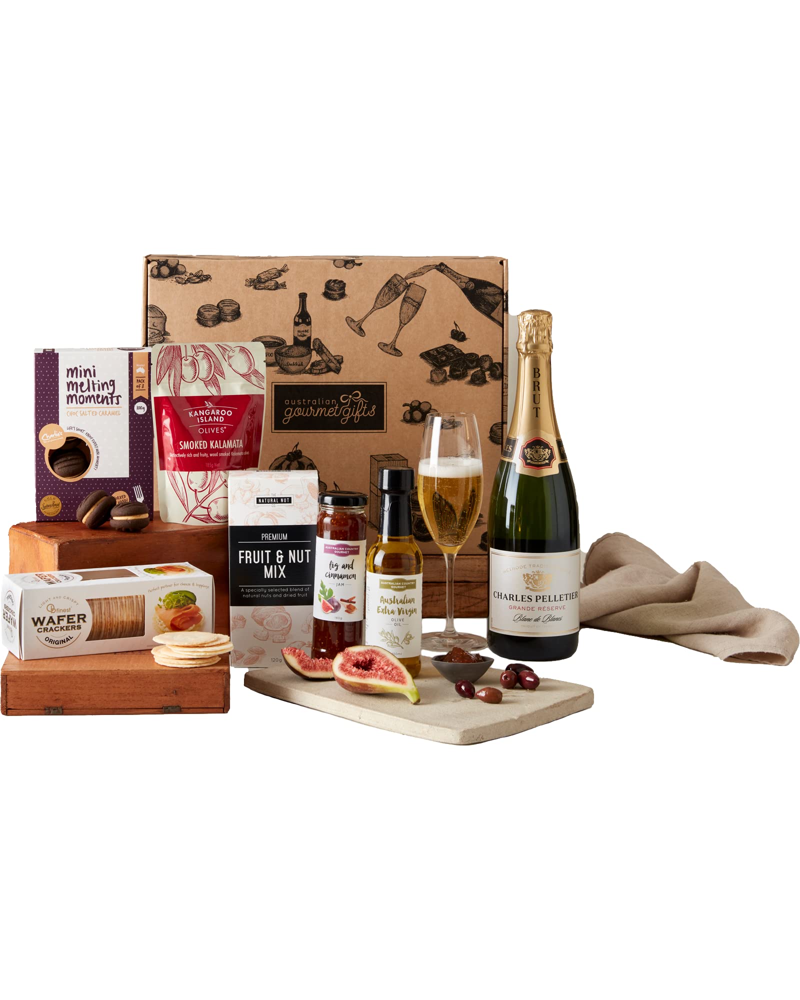Luxury French Sparkling Hamper : Amazon.com.au: Pantry Food & Drinks