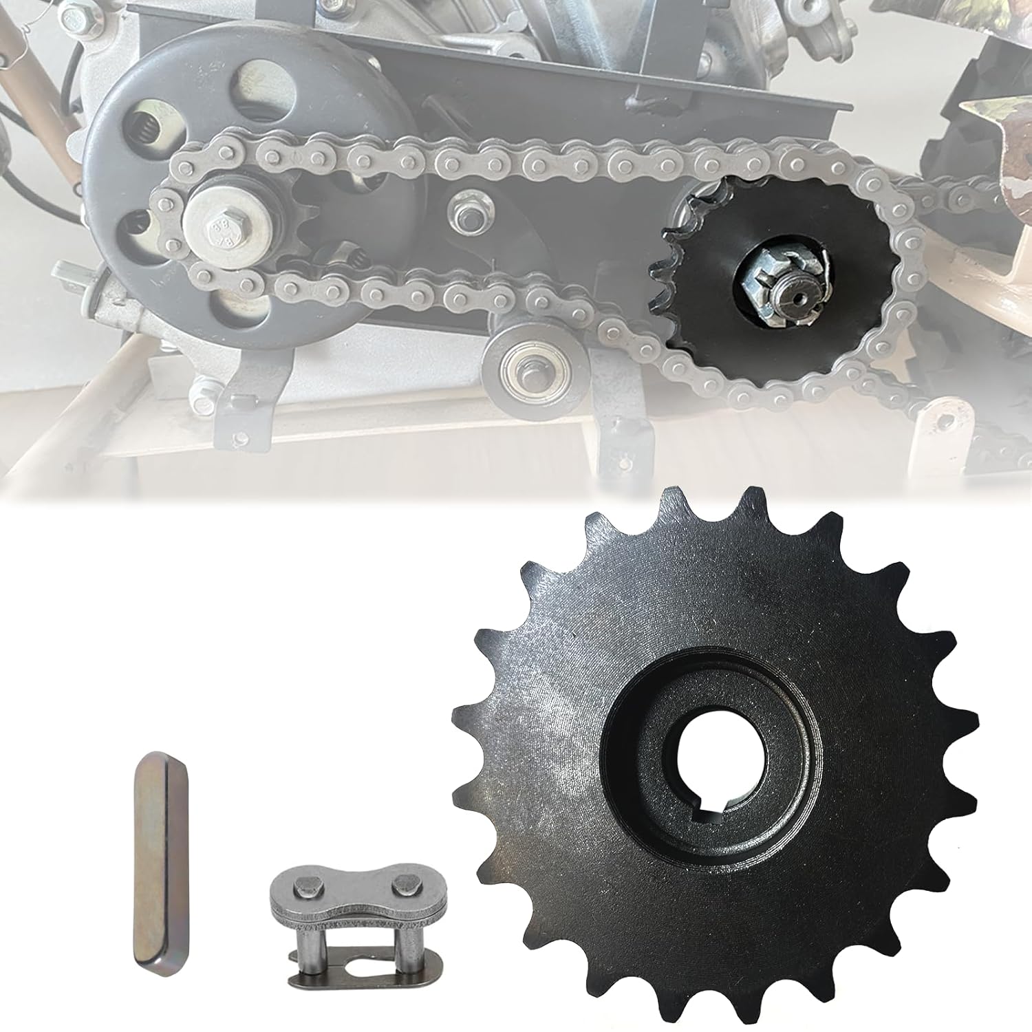 Amazon.com: 420 Chain 20 Tooth Sprocket on Jackshaft for Coleman CT200U Trail, CT200U-ex, BT200X ...