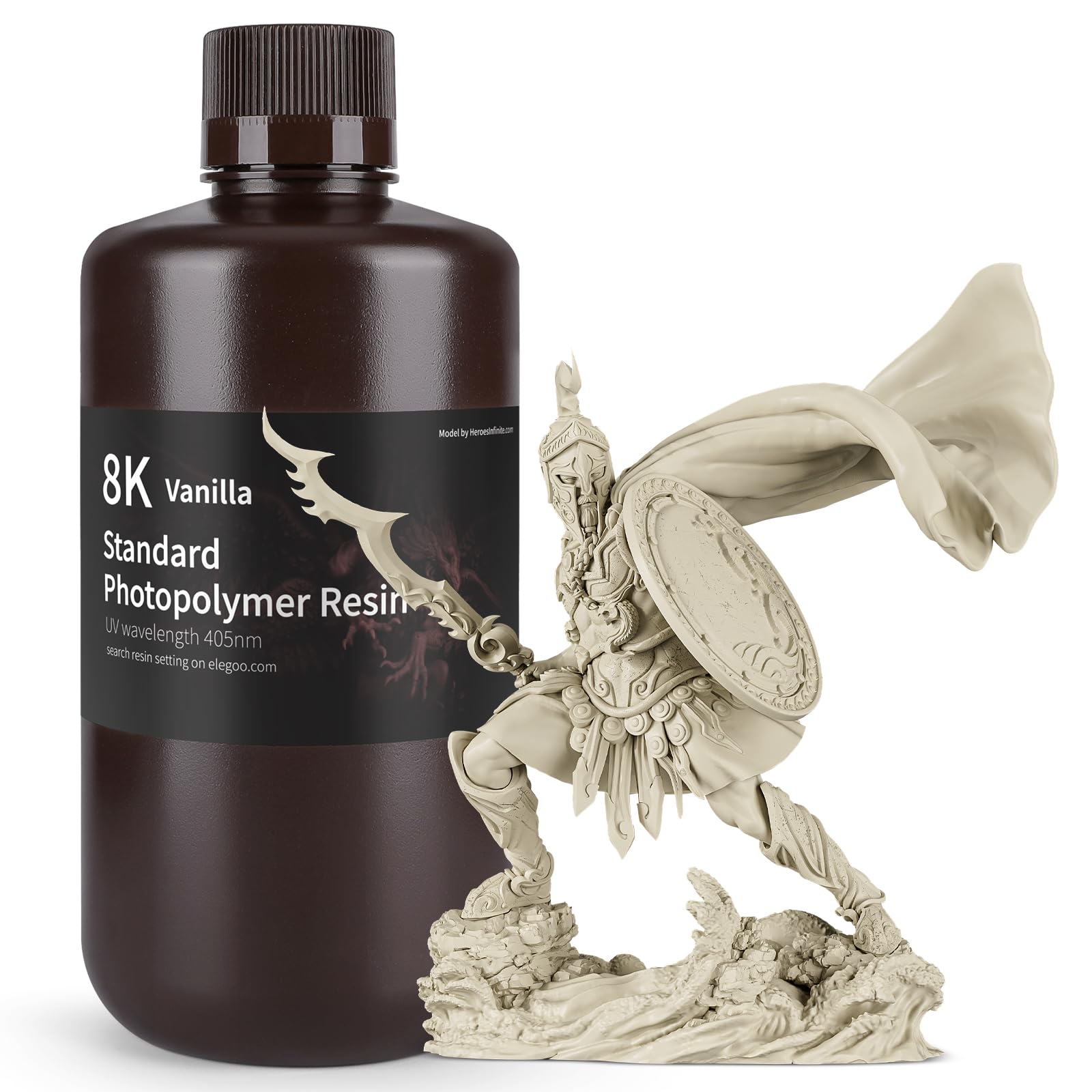 Snapklik.com : ELEGOO 8K Standard Resin, 405nm Rapid UV-Curing 3D ...