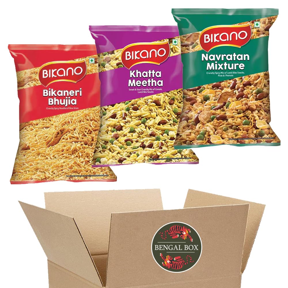 Bengal Box Bikano Premium Indian Snack Variety Set 3 Namkeen | Desertcart INDIA